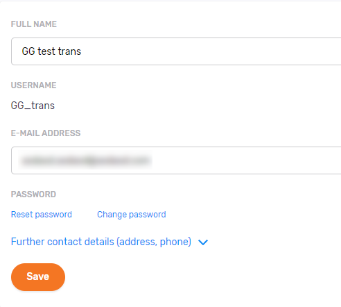 Administration - Users - Edit user